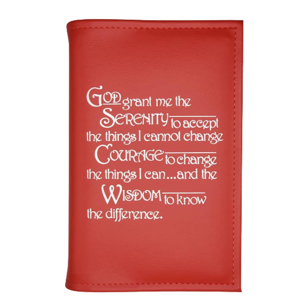 Single Recovery Book Cover for Al-Anon, AA - Regular Size with Serenity ...