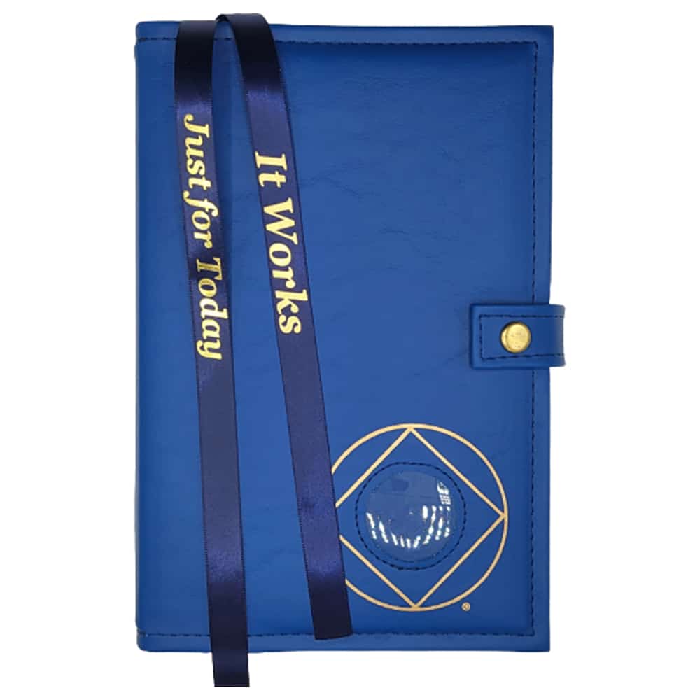 NA Double Recovery Book Cover with Medallion Holder
