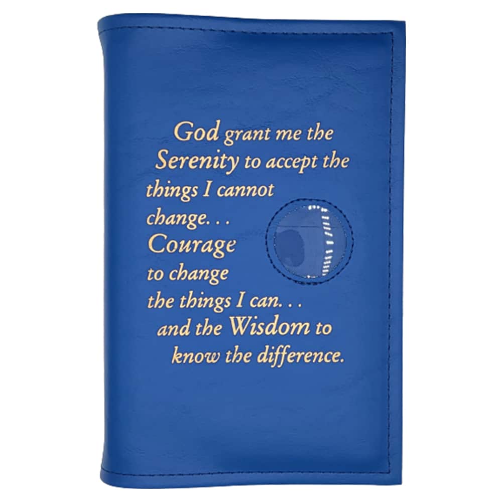 NA Single Recovery Book Cover with Serenity Prayer